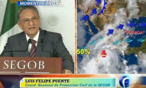 Alerta Protección Civil de posible ciclón en las costas del Pacífico